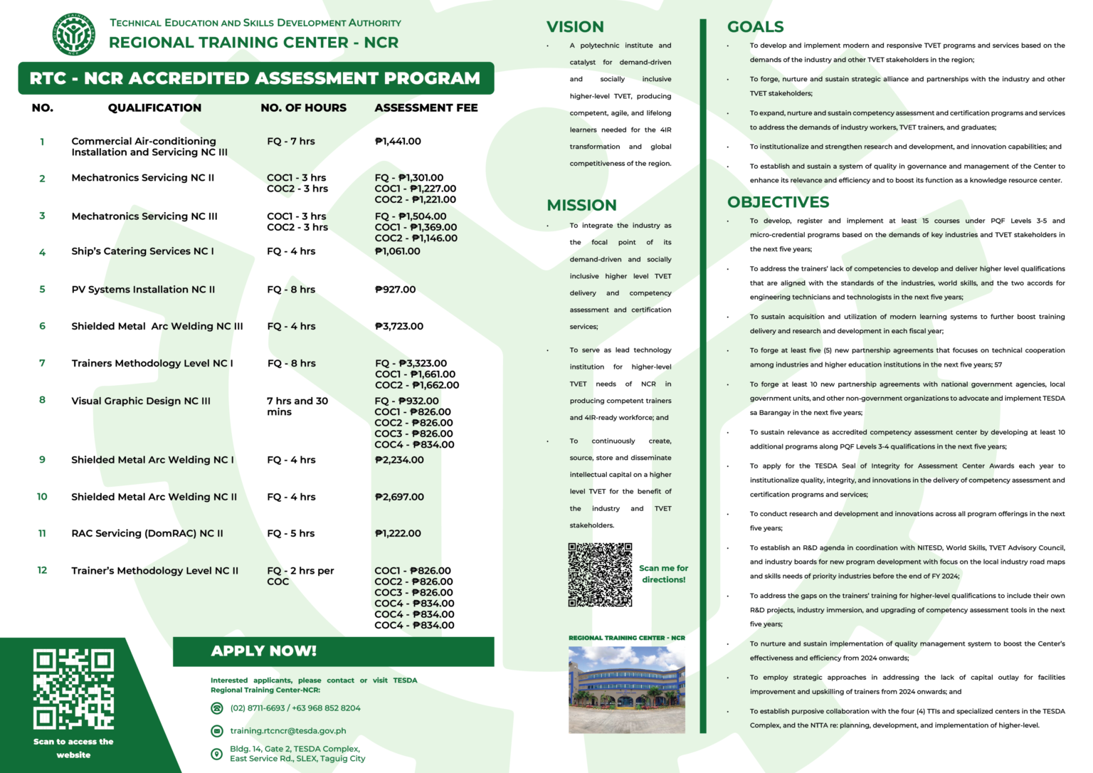 Regional Training Center – National Capital Region